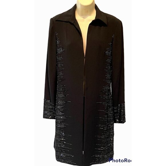 Basix II | Jackets & Coats | New Basix Ii Black Beaded Elegant Evening ...